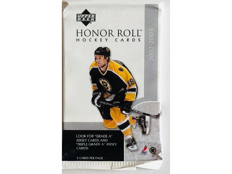 Upper Deck - 2002-03 - Hockey - Honor Roll - Pack — Cardboard Memories Inc.