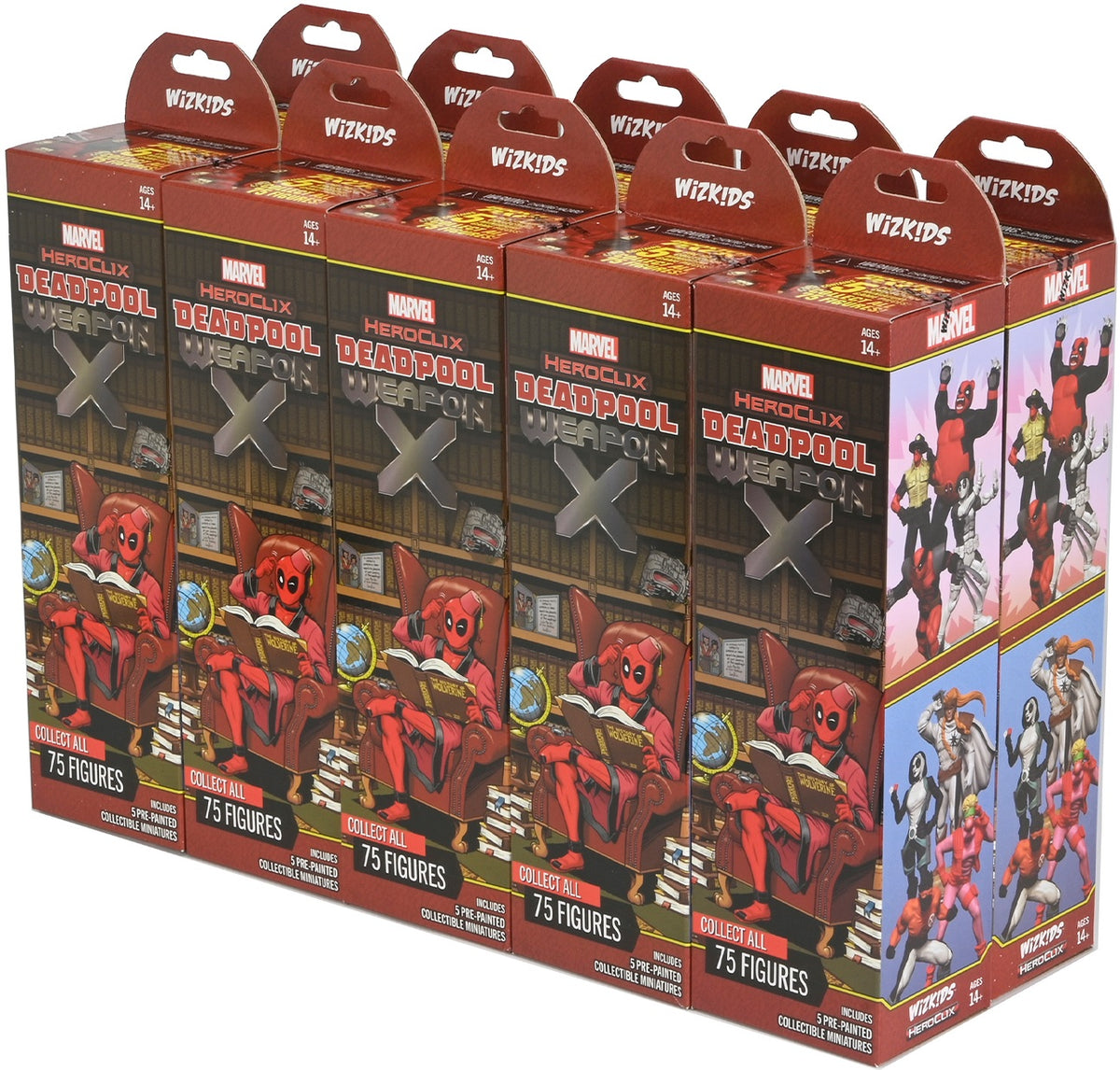 Wizkids - Marvel - HeroClix Deadpool Weapon X Booster Brick — Cardboard ...