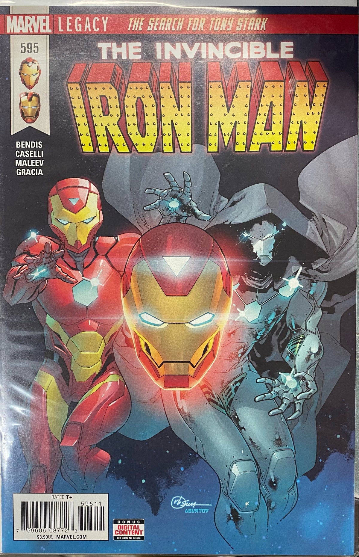 Invincible Iron Man (2017 4th Series) 595 (Cond. FN+) — Cardboard ...