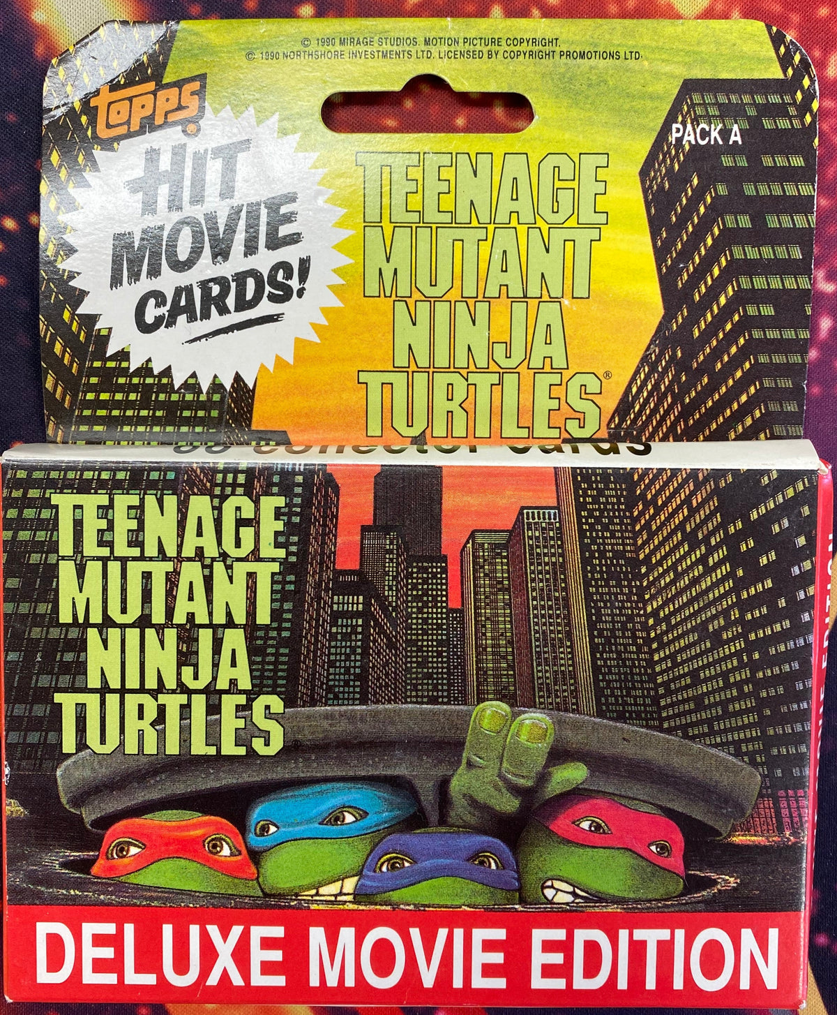 Teenage Mutant Ninja Turtles Deluxe Movie Card Set 1990 — Cardboard ...