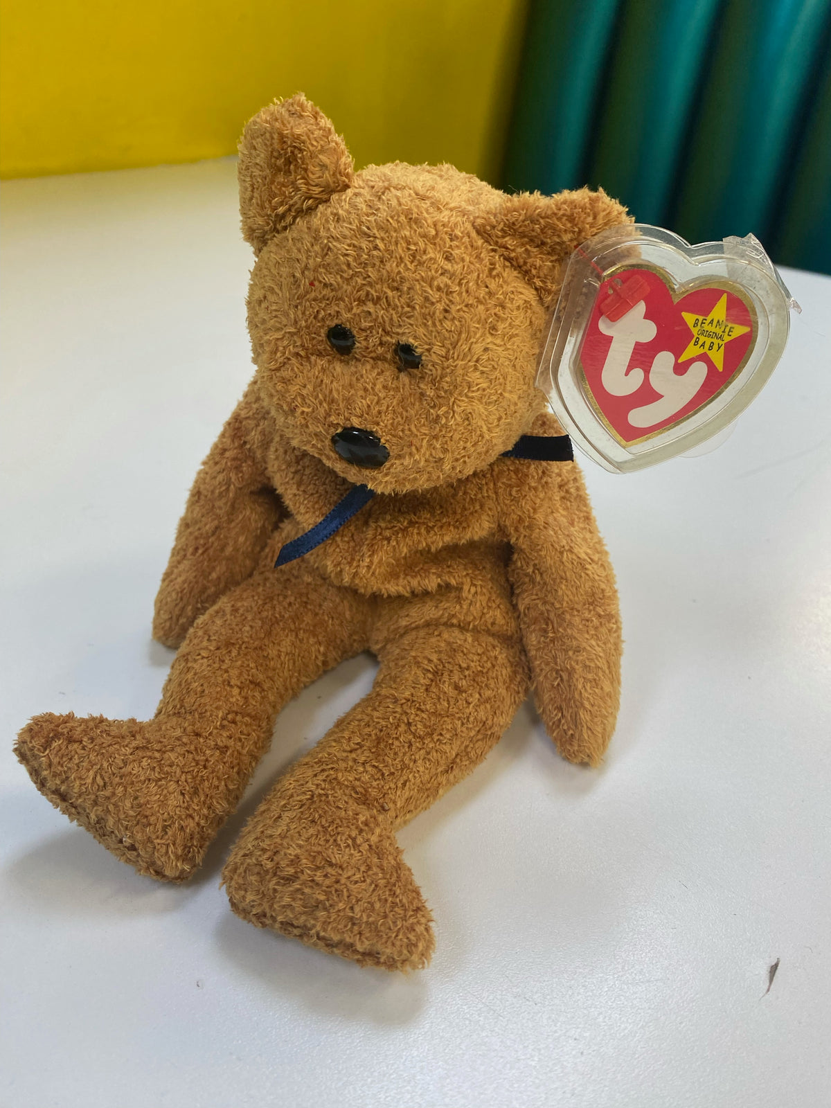 TY Beanie Baby - Fuzz the Bear — Cardboard Memories Inc.