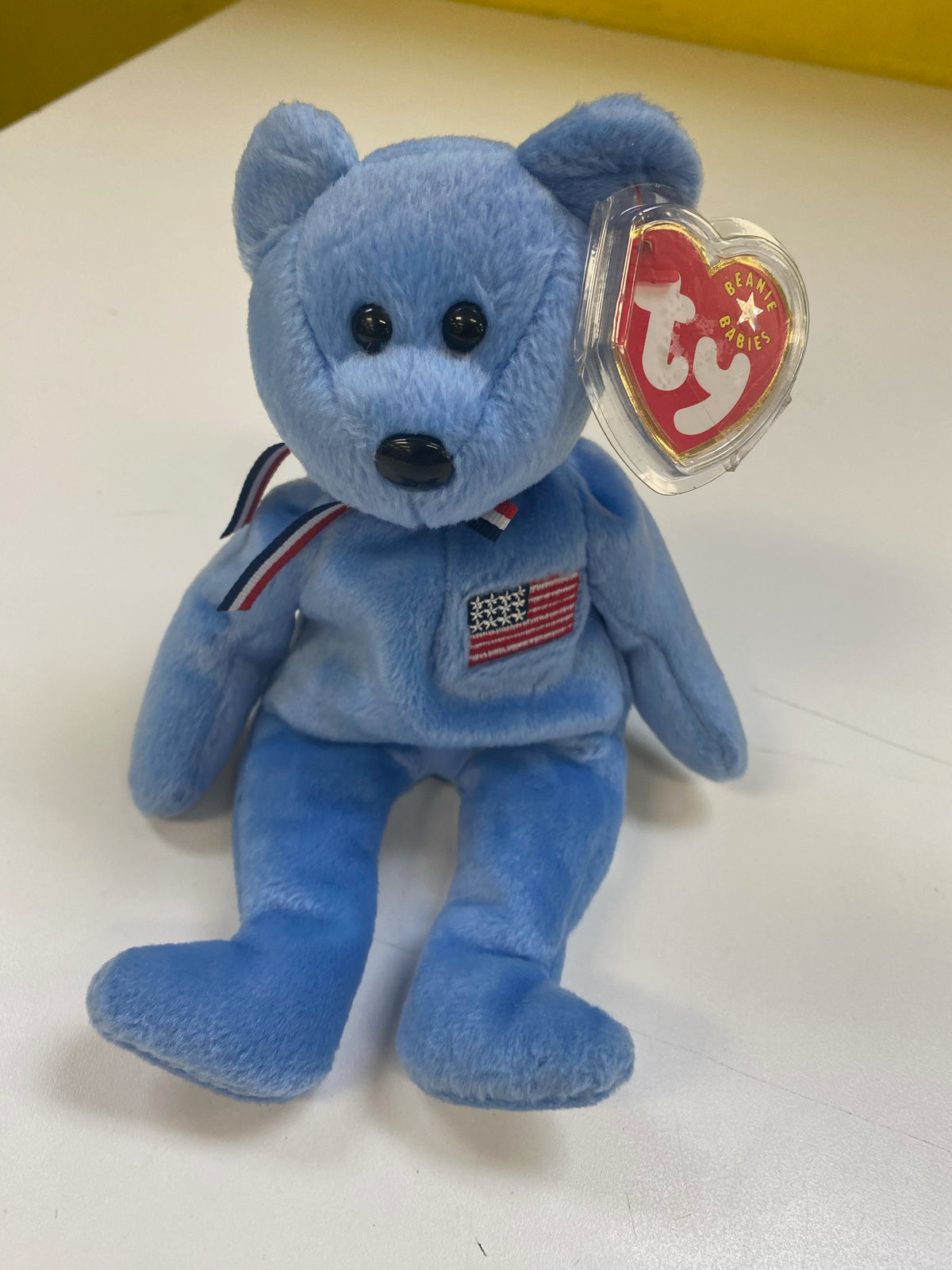 TY Beanie Baby - America the Bear - Blue Variant — Cardboard Memories Inc.