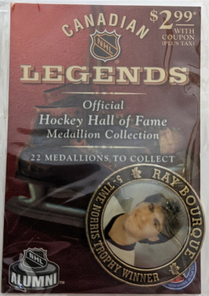 Canadian Legends Hockey Hall of Fame Medallion Ray Bourque — Cardboard ...