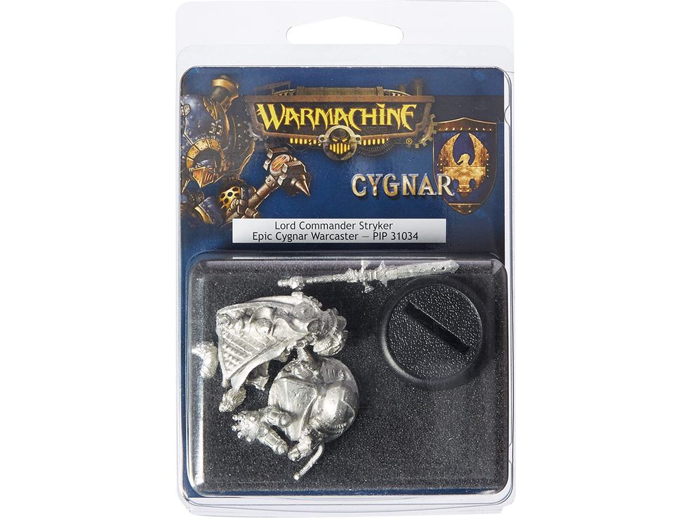 Warmachine - Cygnar -Epic Lord Commander Stryker Warcaster — Cardboard ...
