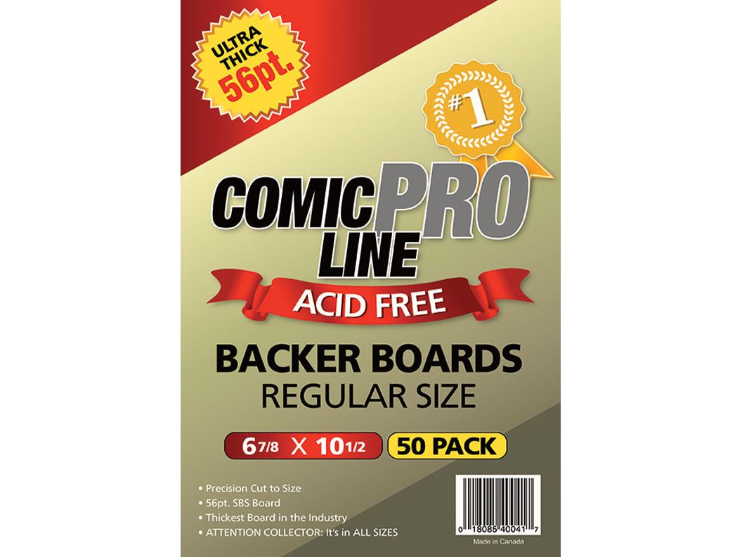 Comic Pro Line - Regular Backer Boards - 56pt Super Strong - Acid Free ...