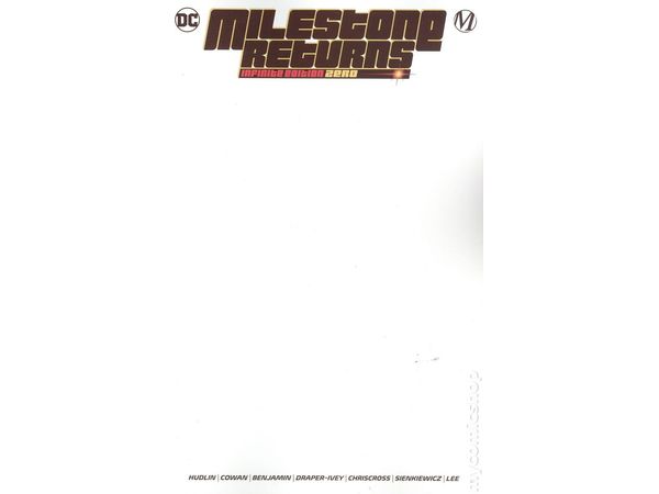 DC Comics - Milestone Returns Infinite Edition 000 - Blank Variant Edi ...
