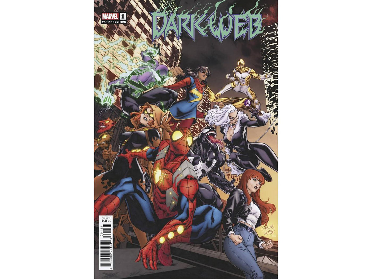 Marvel Comics - Dark Web 001 (Cond. VF-) - Gomez Variant — Cardboard ...