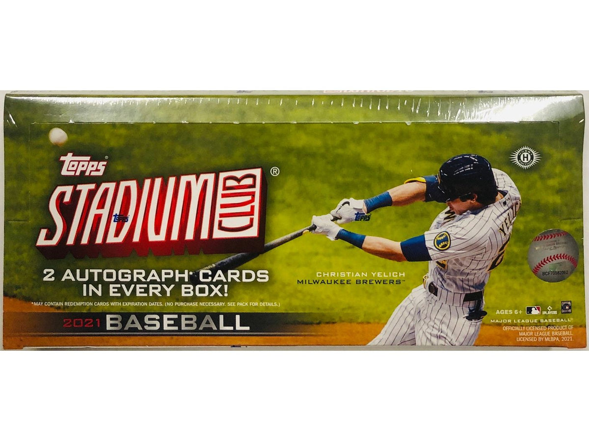 Topps - 2021 - Baseball - Stadium Club - Hobby Box | Cardboard Memories ...