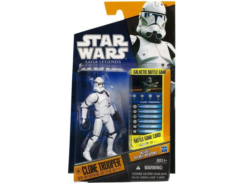Hasbro - Star Wars Saga Legends Clone Trooper Action Figure — Cardboard ...