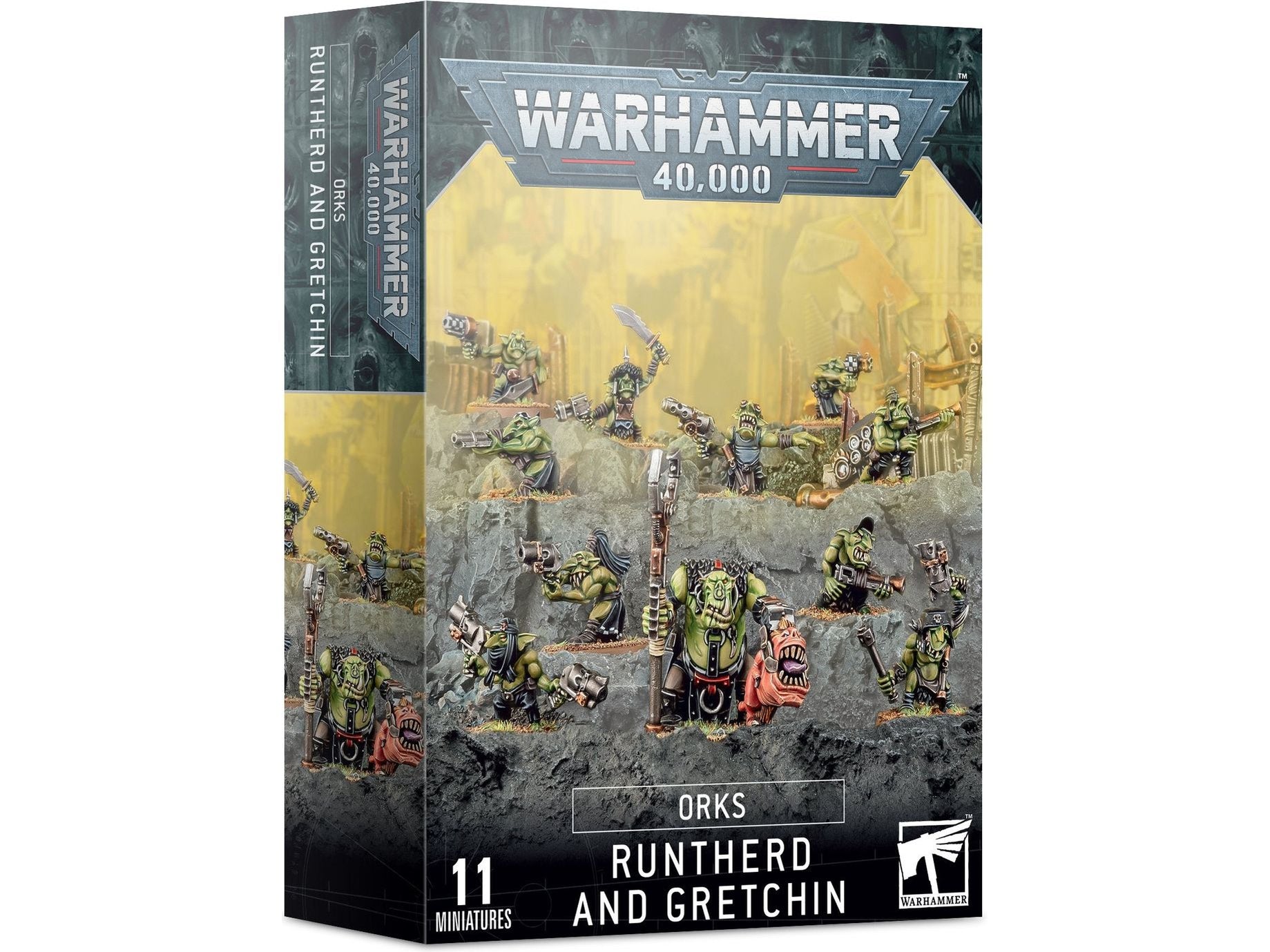 Games Workshop - Warhammer 40K - Orks - Runtherd & Gretchin — Cardboard ...